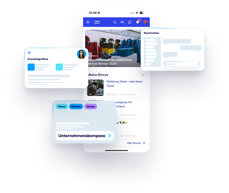 Mitarbeiter App & Mobile Intranet | ahead